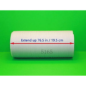 1 Extra Long Anti-Clockwise Universal Portable Air Conditioner Exhaust Hose 6" Width, 76" long
