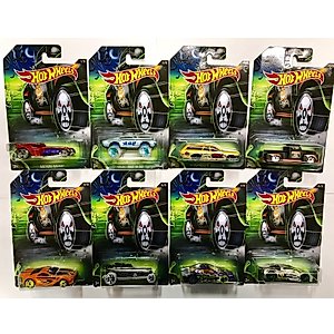 Hot Wheels 2017 Halloween Complete Set of 8 Limited Edition Diecast Vehicles