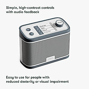 Relish - Simple Portable FM Radio and Music Player for Seniors, Those with Dementia and Alzheimer’s or Visually Impaired – Large Buttons, Simple Design, Easy to Use