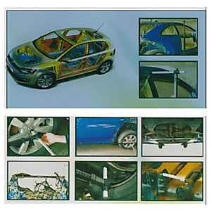 High Precision 2D Measuring System, Aluminum Alloy Universal Retractable Measuring Tool Tram Gauge Auto Body Frame Machine Repair Tool