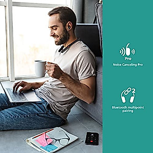 Philips N7506 Neckband PC Headphones with Noise Canceling Mics for Clear Conference Calls, Bluetooth Multipoint, Black (TAN7506BK/00)