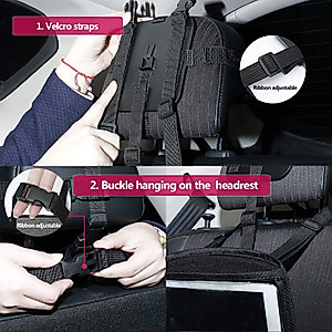 Baby Mirror for Car with Ipad Holder - XL Infant Car Mirror for Baby Rear Facing - 360° Wide Angle, Clear View, Shatterproof & Crash Tested Safety Baby Car Mirror for Back Seat with Car Tablet Holder