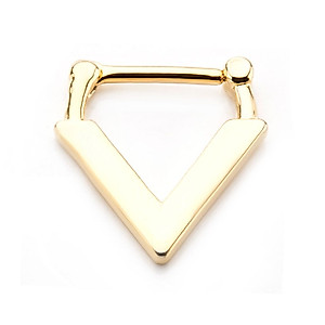 Pierced Owl - Tribal Arrow Point Septum Clicker in 316L Stainless Steel