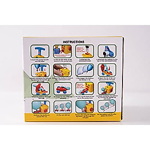 PartyWoo Balloon Launcher Car Toy Set, 72 pcs Balloon Car Toy with Pump, Balloon Toys for Kids, Balloon Launcher Toy, Balloon Powered Car Balloon Launcher Toy (Little Frog)