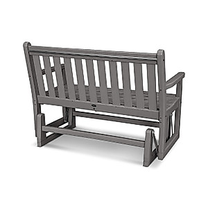 POLYWOOD® Traditional Garden Glider, Slate Grey