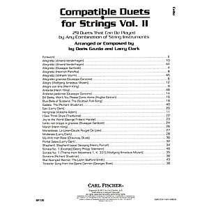 Carl Fischer Compatible Duets for Strings Vol. II -Cello