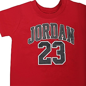 Jordan Baby Boy's 23 Romper (Infant/Toddler/Little Kids) Gym Red 0-6 Months