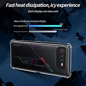 redluckstar for Asus ROG Phone 6 Case, ROG 6 Case Clear, Soft TPU Slim Thin Transparent Case for ROG Phone 6 5G 2022