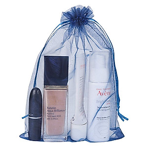 Zwish 100 Pack 6x9 Inches Organza Gif Bags 10 Mixed Solid Colors for Toys Candy Chocolate Party Christmas Wedding Favor Gift