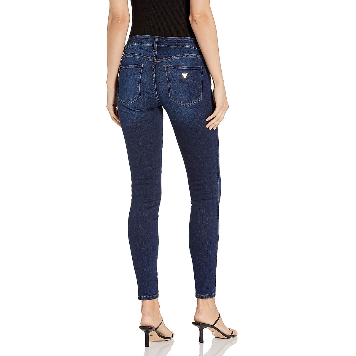 GUESS Women's Sexy Curve Mid-Rise Stretch Skinny Fit Jean, Cumberland, 25