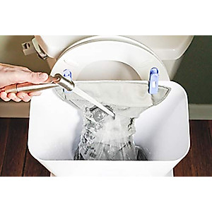 SimplyImagine SprayStand - Cloth Diaper Sprayer Splatter Shield - Contains Spray and Debris When Rinsing Cloth Diapers, Clothing, Shoes, and More in Toilet Spray Bucket Pail