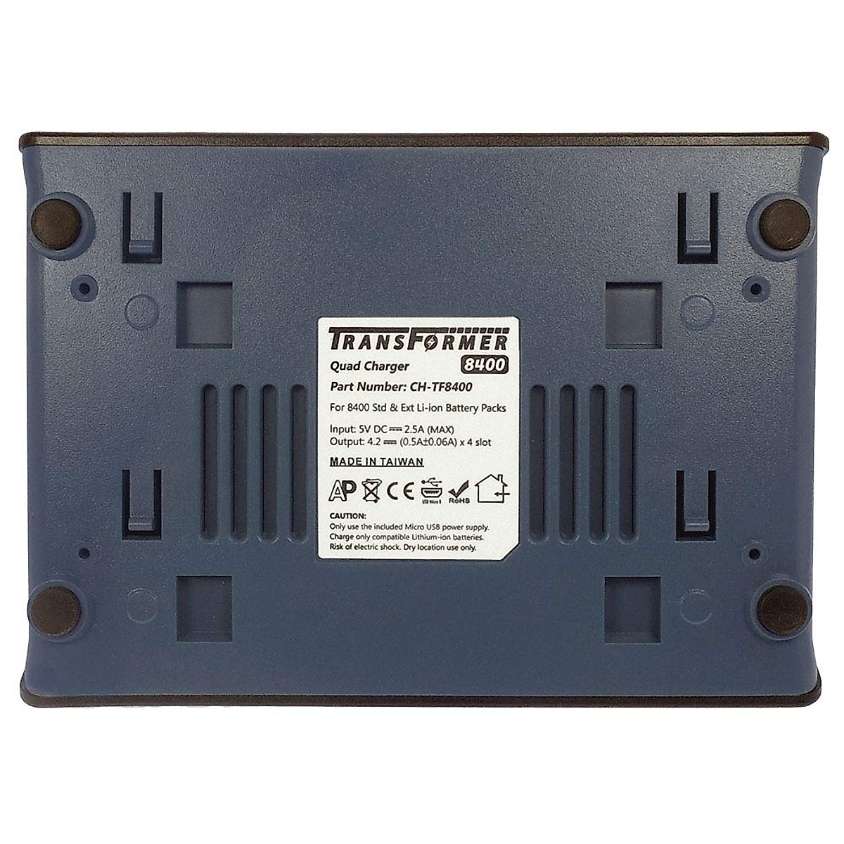 Artisan Power 4-Bay Battery Charger Transformer for Polycom/SpectraLink 8440 & 8400 Series | USB Type C Power Supply | Compatible Battery Models 1520-37214-001, RS657, 1520-37215-001 and RS658