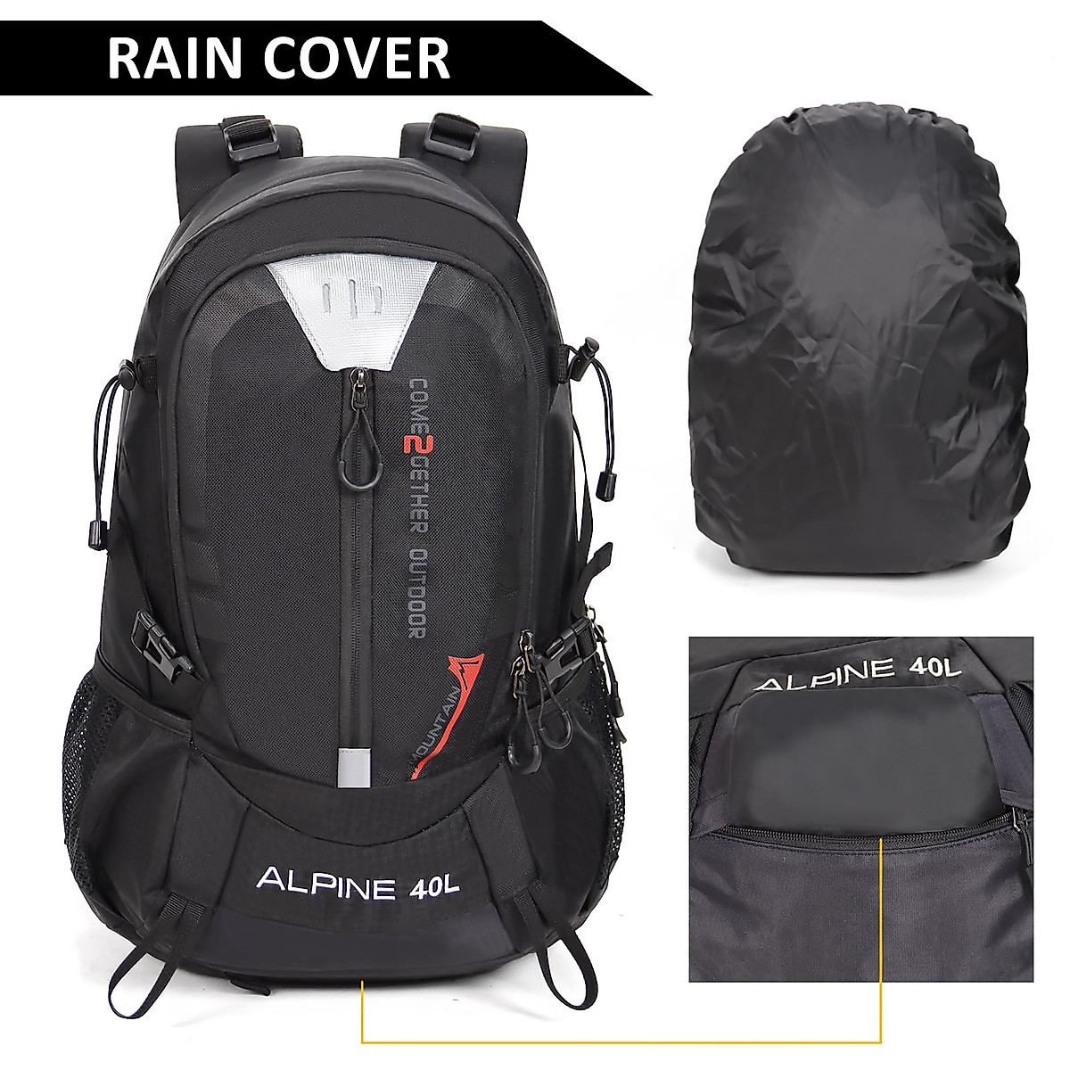 MIAZIB Leather Sling Bag for Men Chest Crossbody Bag Water Resistant Lightweight Sling Bag for Hiking Travel (Black)