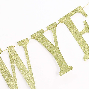 Gold Glitter Future Lawyer Banner - Congrats Lawyer Graduation Bunting Sign - Law School Grad Party Decorations Supplies - Graduation Party Backdrop