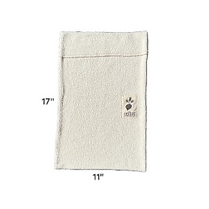 VEJIBAG Large | Certified Organic Cotton Vegetable Crisper Bags | Produce Bags to Keep Lettuce & Veggies Fresh | Reusable, Eco-Friendly, Biodegradable, Machine Washable/Dryable | Made in USA