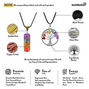 Seven Chakra Tree - Gemstone Tree - Feng Shui Crystal - Crystal Tree for Positive Energy - Gifts for Spiritual People - Crystal Decor - Chakra Crystals