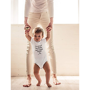 CBTwear I'm Proof My Daddy Can't Resist Nurses Baby Bodysuit Funny Infant Outfit Unisex Comfy Romper (Newborn, Heather Grey)