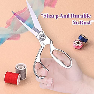 Hand held Sewing Device, Handheld Sewing Machine Heavy duty, Hand Sewing Machine Portable, Wooden Sewing Box with 153 Pcs Sewing Kit