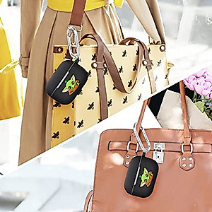 Flocute Silicone Case Compatible with AirPods Pro Silicone Cartoon Case with 3D Baby Funny Cute Cover with Keychain Gift for Women Girls Kids for AirPods Pro ((Monster Baby)