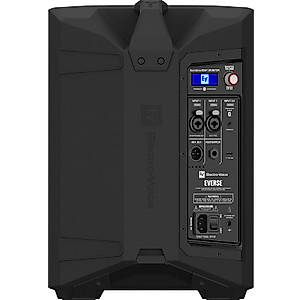 Electro-Voice EVERSE 8 8" 2-Way Battery Powered Loudspeaker with Bluetooth, Automatic Feedback Suppression, and Music Ducking, Black