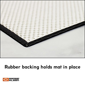 Metal, Heat Resistant, Non-Slip, Counter/Table Protector Mat, Extra Large - 17" x 20" - 2 Pack, Matte Black