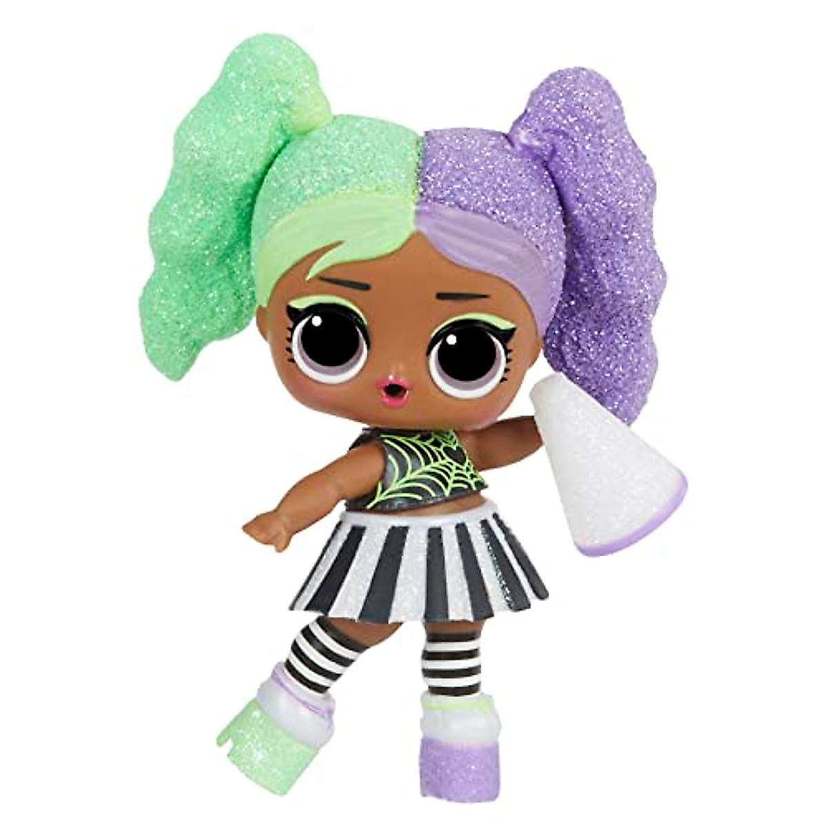 LOL Surprise Glitter Glow Doll Cheer Boo with 7 Surprises, Halloween Dolls, Accessories, Limited Edition Dolls, Collectible Dolls, Glow-in-the-Dark Dolls