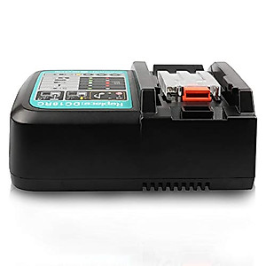 Batteriol DC18RC 18V Battery Charger with Power Indicator, Fit for 14.4V - 18V Lithium-ion LXT Battery BL1815 BL1830 BL1850B BL1860 BL1840 BL1430