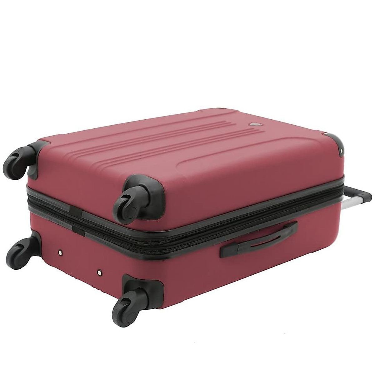 Travelers Club Chicago Hardside Expandable Spinner Luggages, Apple Butter, 5 Piece Set