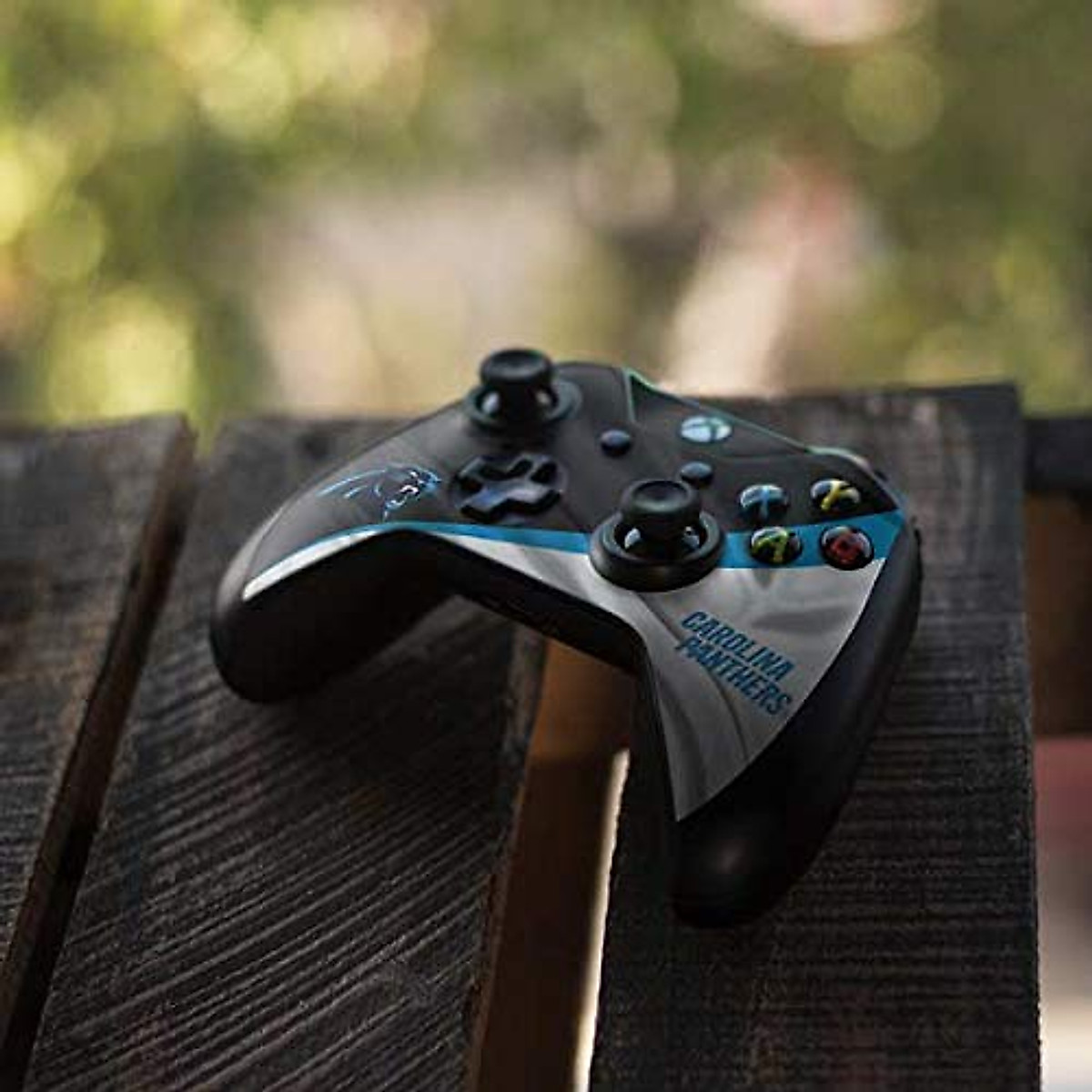 Skinit Decal Gaming Skin compatible with Xbox One S Controller - Officially Licensed NFL Carolina Panthers Design