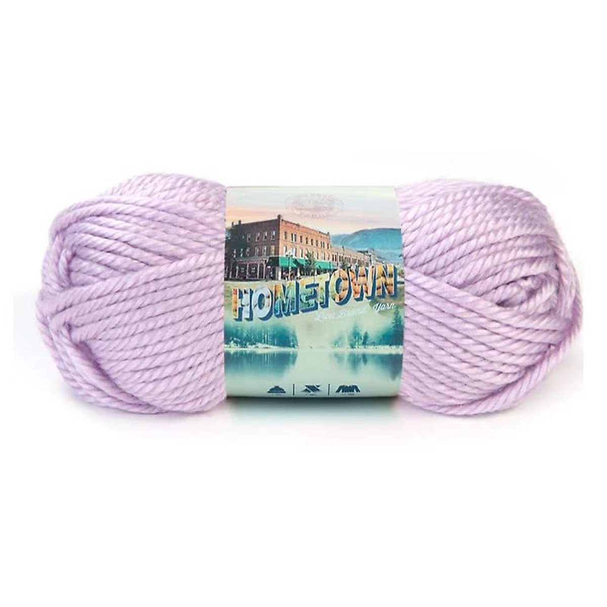Lion Brand Yarn - Hometown - 6 Skein Assortment with Needle Gauge (Beach Ball)