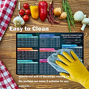 Air Fryer & Instant Pot Magnetic Cheat Sheet Set, Muulaii Air Fryer & Pressure Cooker Accessories Cook Times Chart, Instapot Accessories Quick Reference Guide, Healthy Handy Kitchen Recipe Cookbook