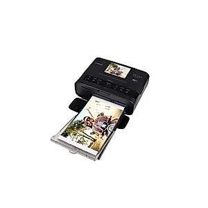 Canon SELPHY CP1300 Wireless Compact Photo Printer + RP-108 High-Capacity Color Ink/Paper Set Bundle, Black