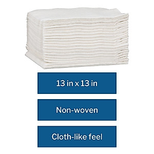 McKesson Disposable Washcloths, Soft, Absorbent and Strong, 13 in x 13 in, 50 Count, 16 Packs, 800 Total