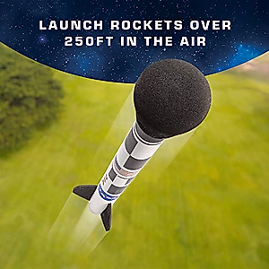NASA Air Rocket Launcher Kit - Launch Model Rockets Up to 250 Feet with Compressed Air, Pump It Up & Launch Your Rocket, A Safe, Innovative & Fun Outdoor Activity for Kids & Adults