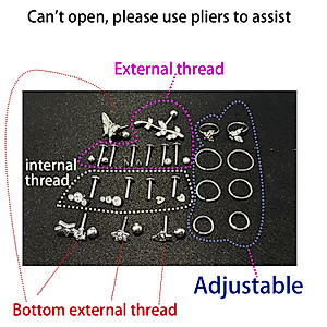 Oufksiyy tragus piercing jewelry 16G surgical steel tragus earrings for women cartilage earring Stud s Hoop butterfly cz Rook Piercing Jewelry For mens earrings Silver