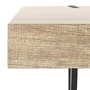 Safavieh Home Alyssa Rustic Industrial Brown and Black Dining Table