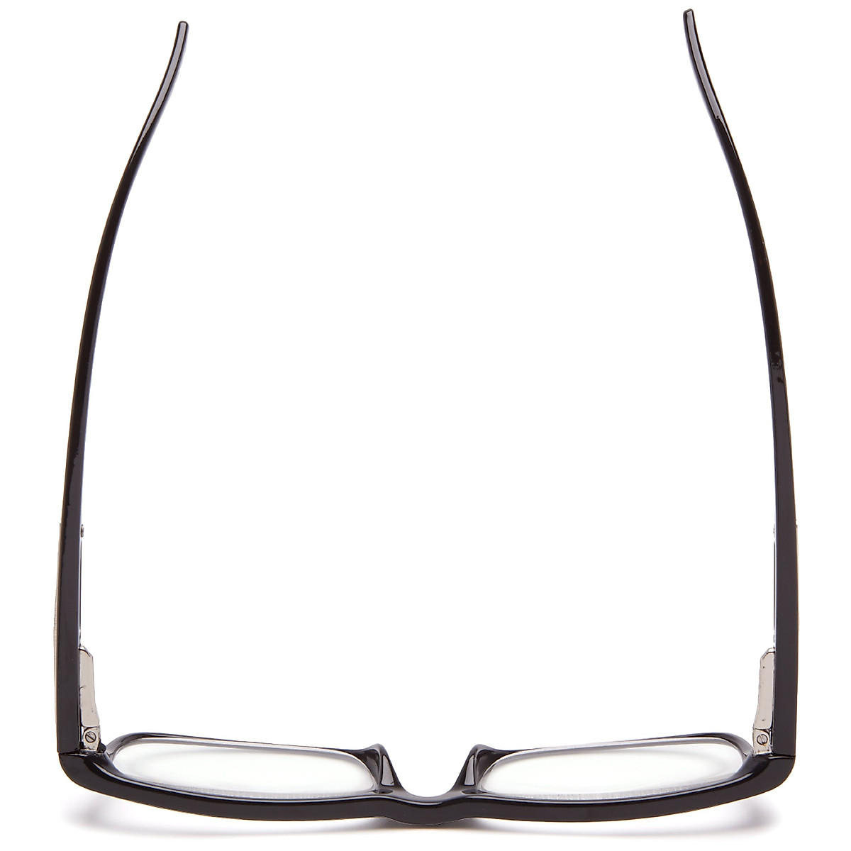 Foster Grant Mens Brandon Glasses Reading, Shiny Black/Transparent, 50 Mm US