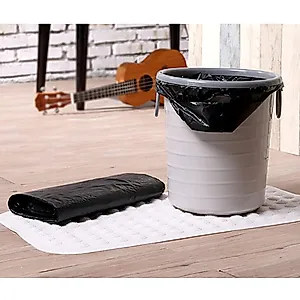 Small Trash Bags, Strong Black Garbage Bags, Unscented Thicken Bin Liner for Bedroom Home Kitchen (2 Gallon 100 Count)