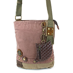 CHALA Handbags Patch Crossbody Messenger Bags - Mauve (Color Owl)