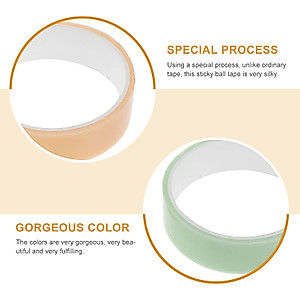 NUOBESTY Tape Rolling Balls Sticky Balls 5 Roll Sticky Ball Tape Candy Colored Decompression Sticky Ball Tape Decompression DIY Ball Style 2 Clear Sticky Tape