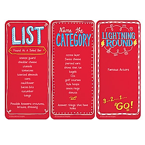 Educational Insights Read My List! Game, Think-Quick Game of Categories and Lists, Ages 8 and Up