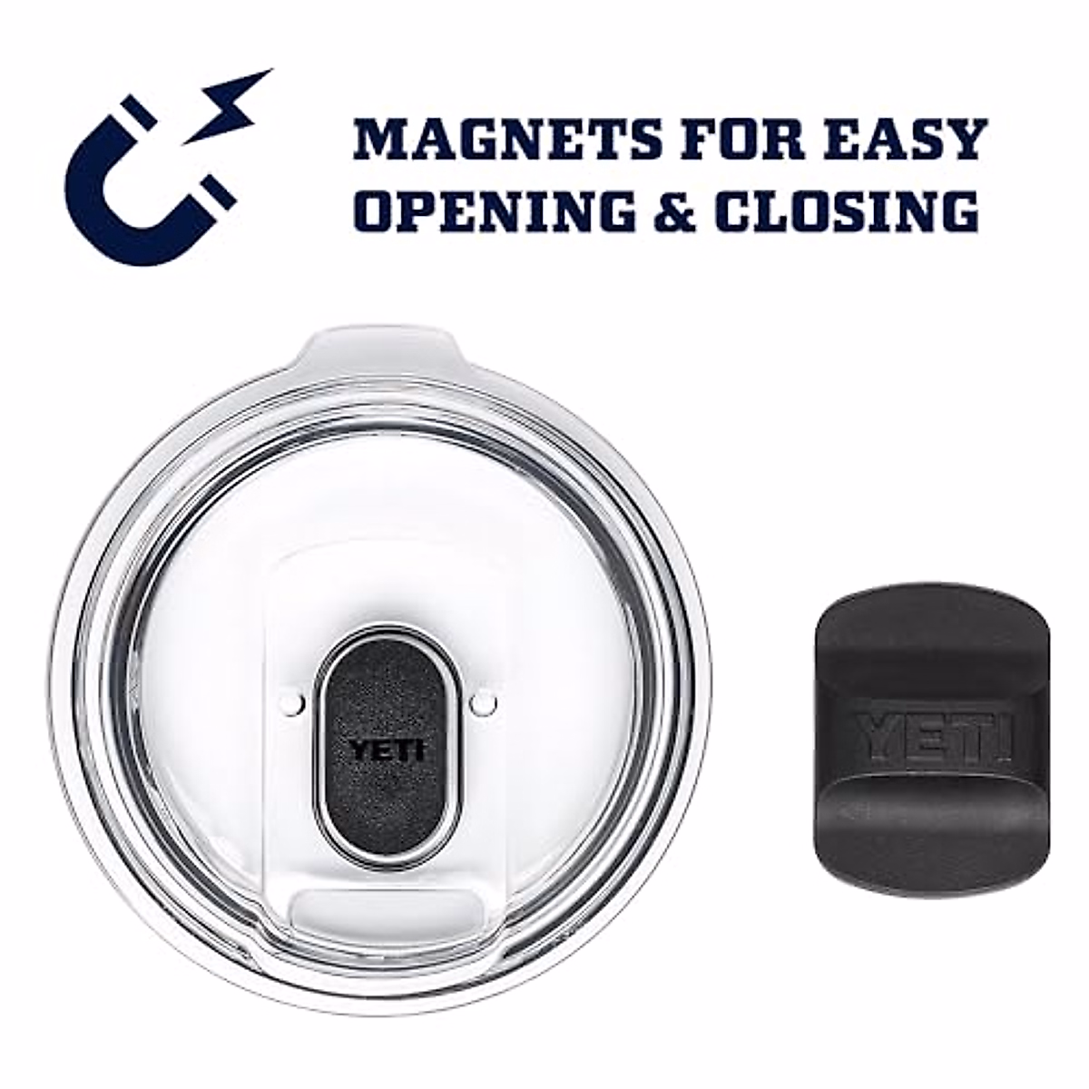 YETI Rambler 20 oz Stackable Tumbler, Stainless Steel, Vacuum Insulated with MagSlider Lid, Big Wave Blue