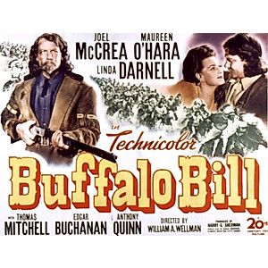 Posterazzi Buffalo Bill Joel Mccrea Maureen O'Hara 1944 (C) 20Th Century Fox Tm & Copyright/Courtesy: Everett Collection Movie Masterprint Poster Print, (28 x 22)