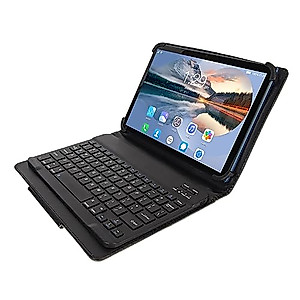 Honio 2 in 1 Tablet, HD Tablet 5G WiFi 4G LTE Blue Octacore CPU 10.1 Inch LCD 7000mAh (US Plug)