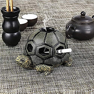 Monsiter QE Turtle Ashtrays for Cigarettes Cute Ash Tray for Home and Outdoor