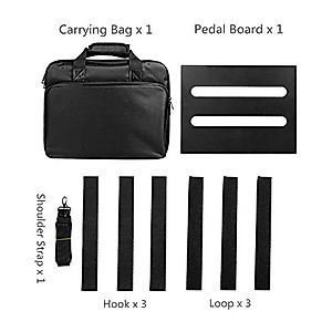 SOYAN Guitar Pedal Board 14" x 10.6" with Carry Bag (M-14)
