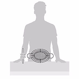 American Metalcraft BSKB811 Baskets, 9.5" Length x 12.9" Width, Black