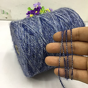 500g Cotton Yarn for Hand Knitting Wool Yarn to Knit Gradient Mohair Yarn for Crochet Line Thread DIY Sweater Shawl (Color : F)