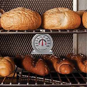 Efeng Large 3.5" Oven Thermometers for Gas/Electric Oven with Large Hanger&Base,Safety Leave-in Oven,Easy to Read Large Number,No Fading Color for Long time Cooking