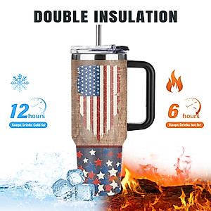 HYMONA Christian Gifts For Men - Faith Over Fear 40oz Stainless Steel Coffee Travel Mug For Men, Religious Faith Based Gifts For Christians Huaband Dad, Birthday Fathers Day Inspirational Gift Tumbler